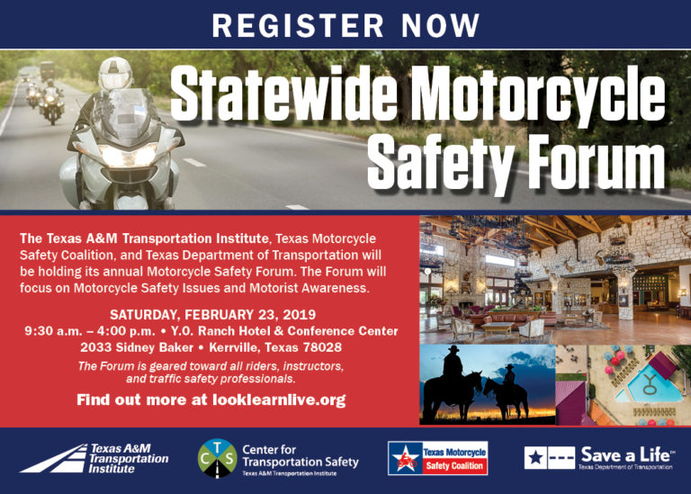 Register Now for the 2019 Texas Motorcycle Safety Forum - Look Learn ...